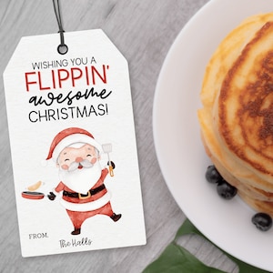 Flippin' Awesome Christmas Christmas Tag | Editable Gift Tag | Merry ...