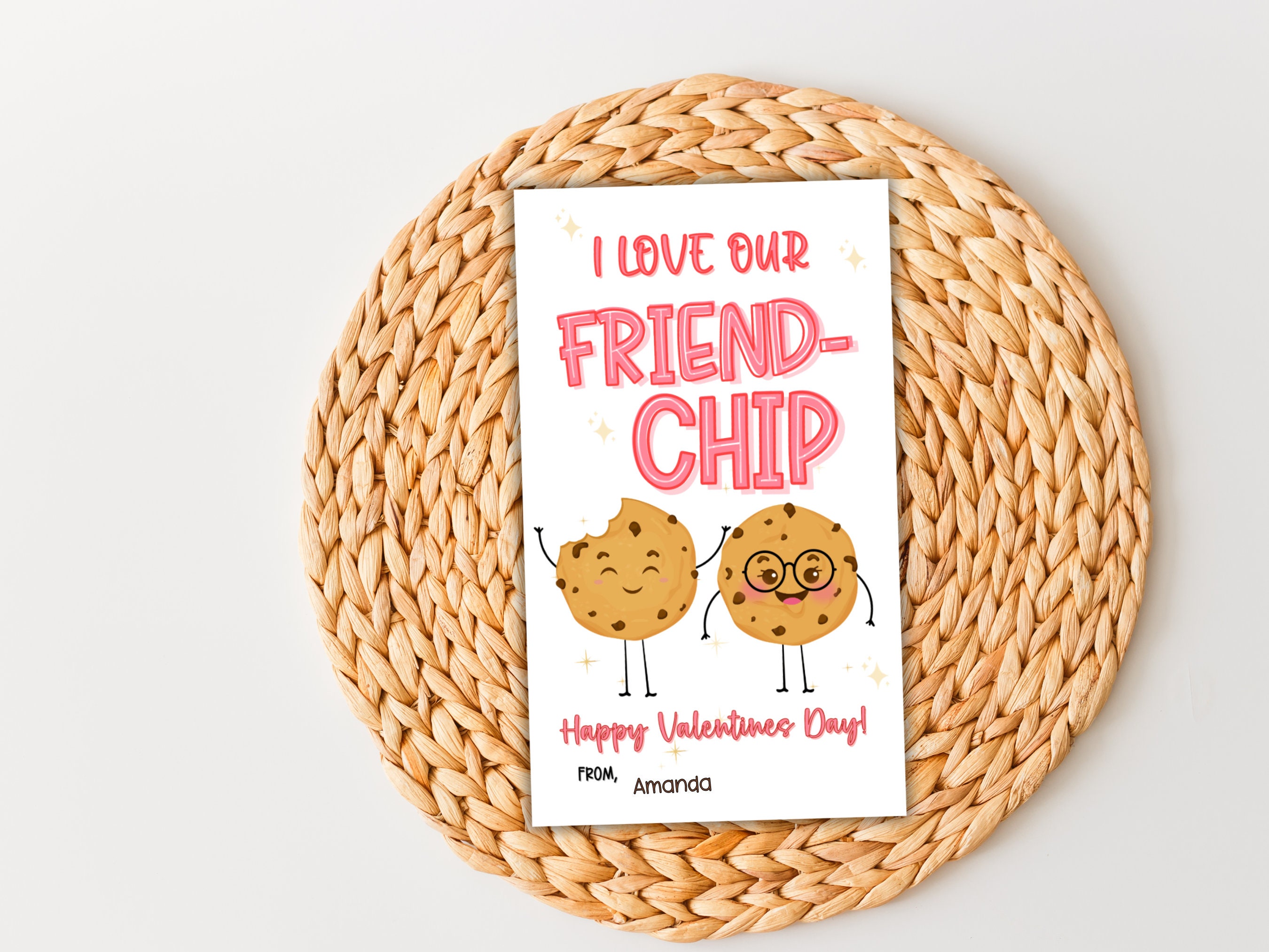 Printable Valentines Card | I Love Our Friend Chip Valentine ...