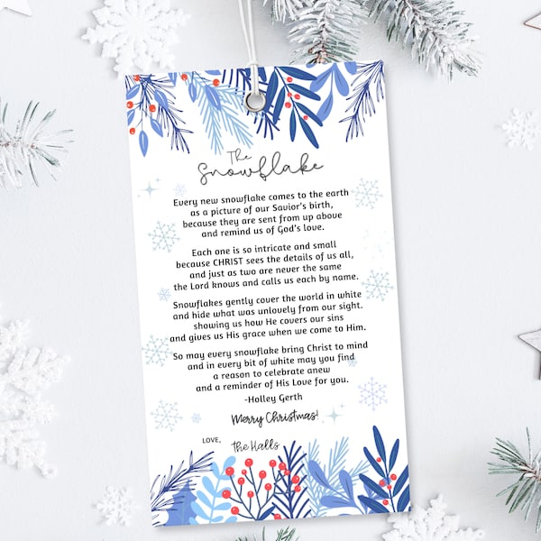 Snowflake Poem - Etsy