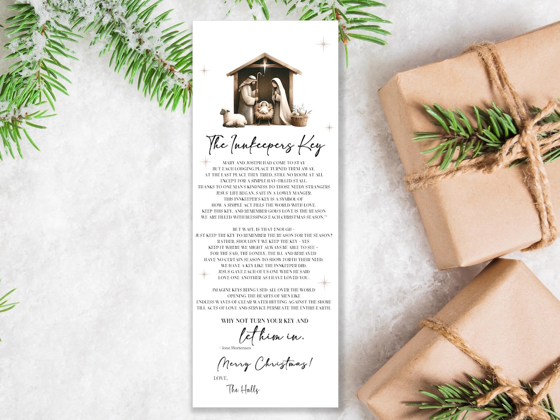 The Innkeepers Key Christmas Poem | Christ-centered Christmas ...