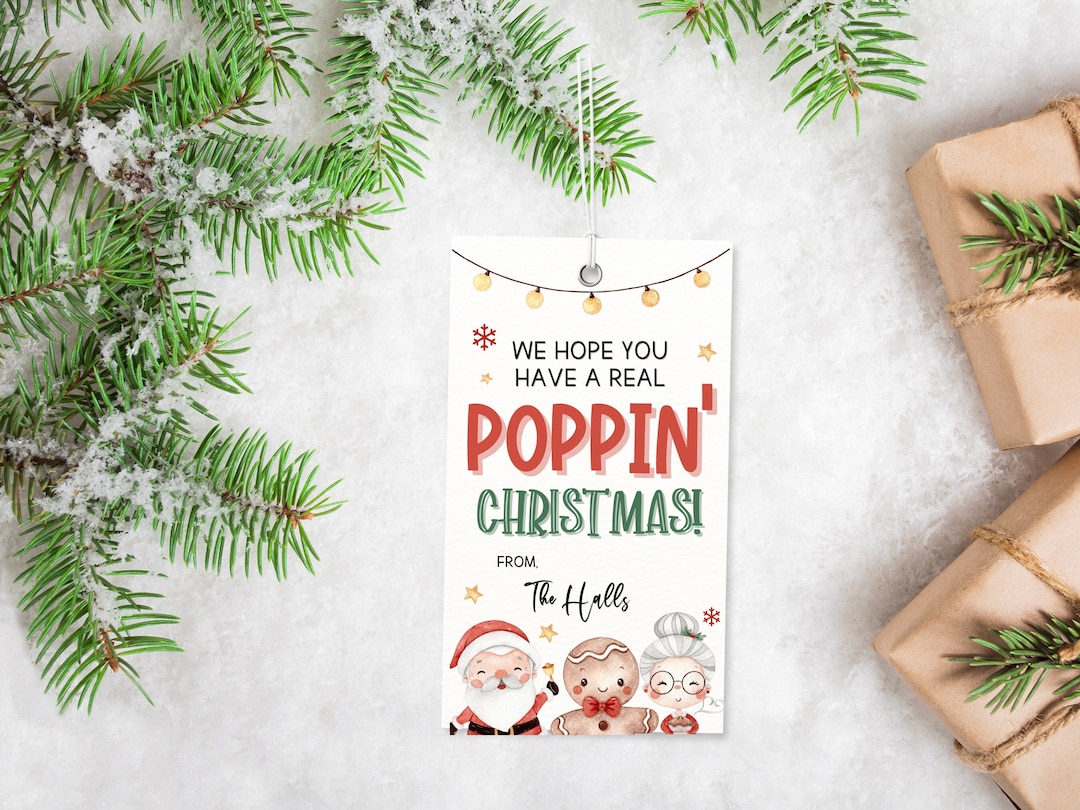 Have a Poppin' Christmas | Just Poppin by Christmas Tag | Merry ...