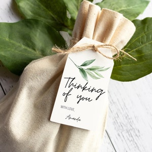 Thinking of You Tag | Sympathy Gift Tag | Flower Gift Tags | Friend ...