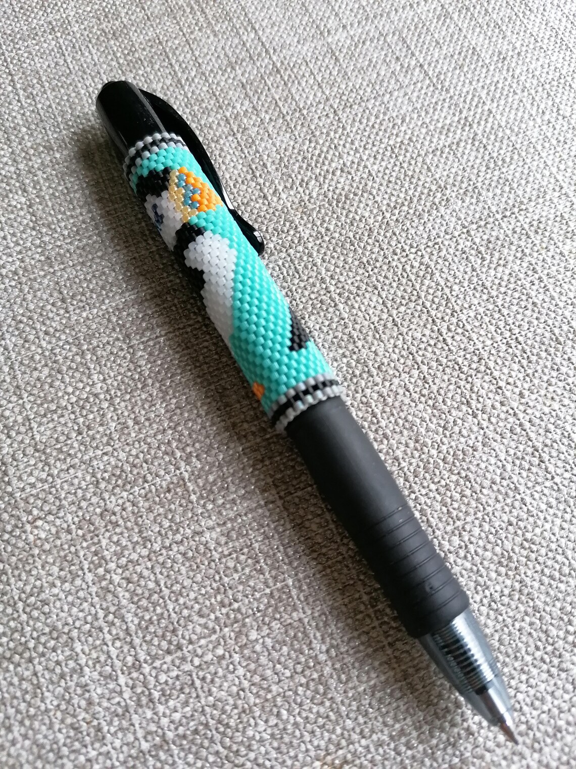 Peyote Pen Wrap PUFFIN Pattern PDF - Etsy
