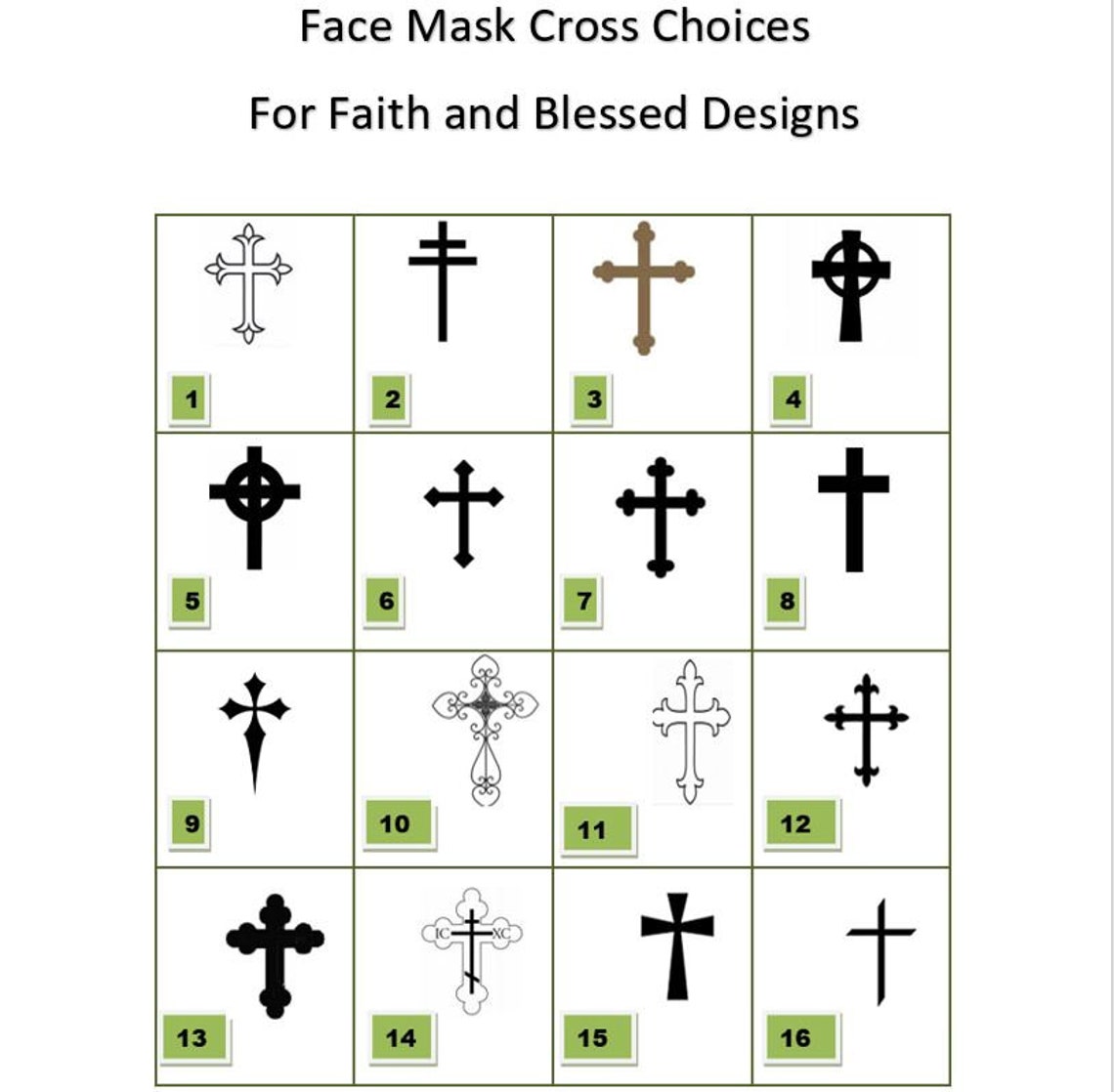 Faith Face Mask Hand-Painted Cotton Face Mask 3 Ply Face | Etsy