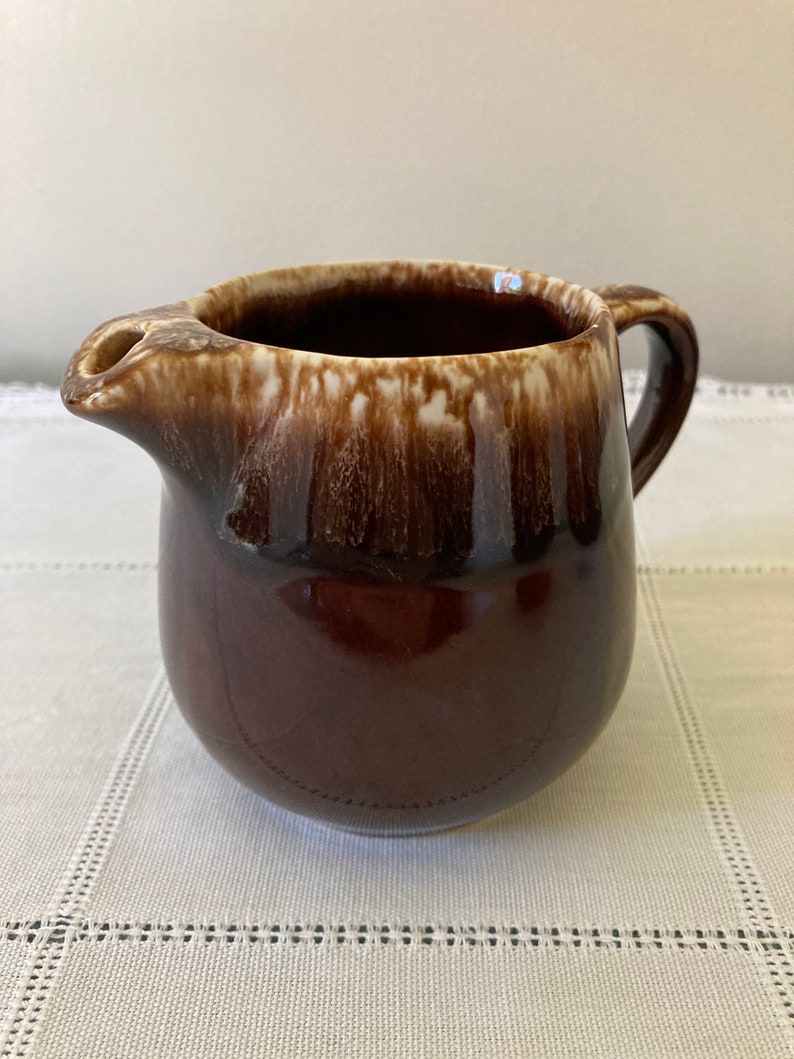 Vintage USA Brown Drip Pitchers 8 Ounces Sold Separately - Etsy
