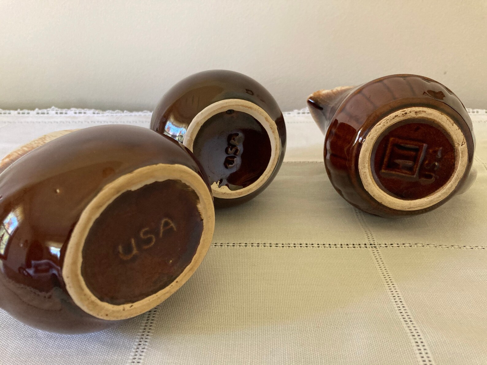 Vintage USA Brown Drip Pitchers 8 Ounces Sold Separately - Etsy