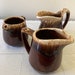 Vintage USA Brown Drip Pitchers 8 Ounces Sold Separately - Etsy