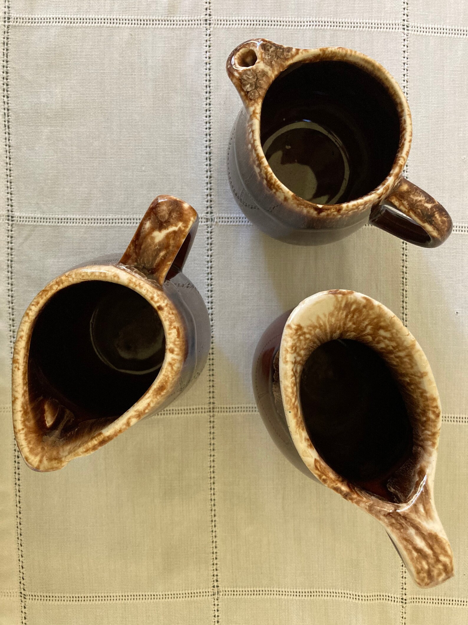 Vintage USA Brown Drip Pitchers 8 Ounces Sold Separately - Etsy