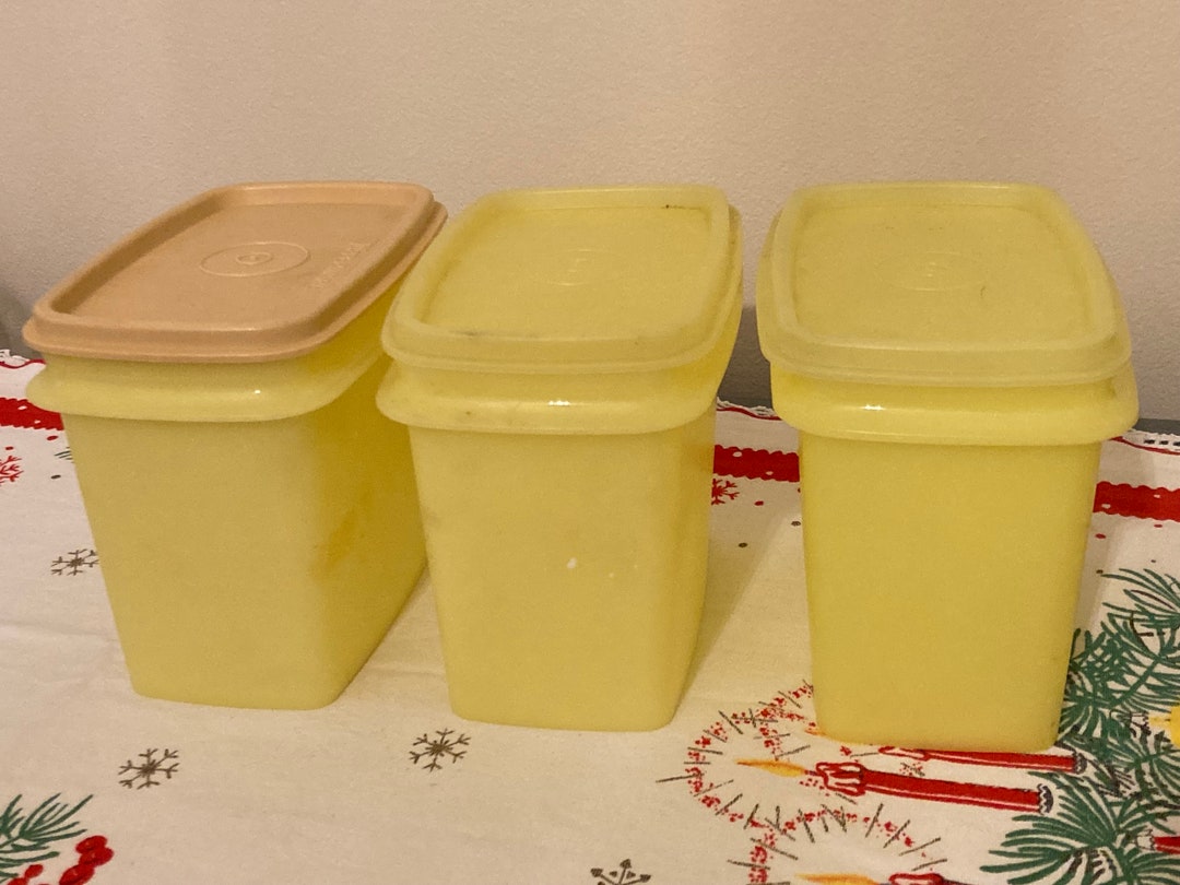 Vintage Tupperware Storage Containers Small Stack and Store Three ...