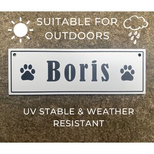 Custom Dog Crate Tags Pet Name Gift Engraved UV Stable Weather Proof 7 ...