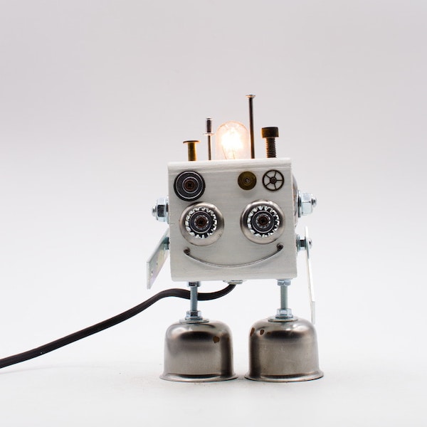 Robot Lamp - Etsy