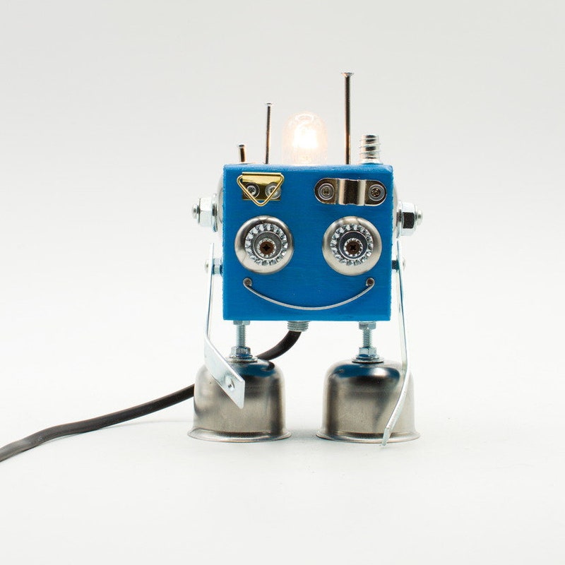 Robot Lamp - Etsy