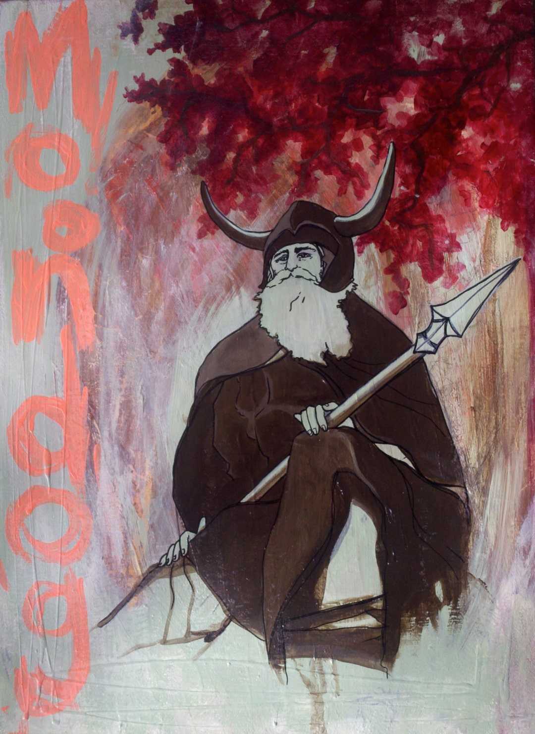Art Print moondog the Viking of 6th Avenue Surreal - Etsy