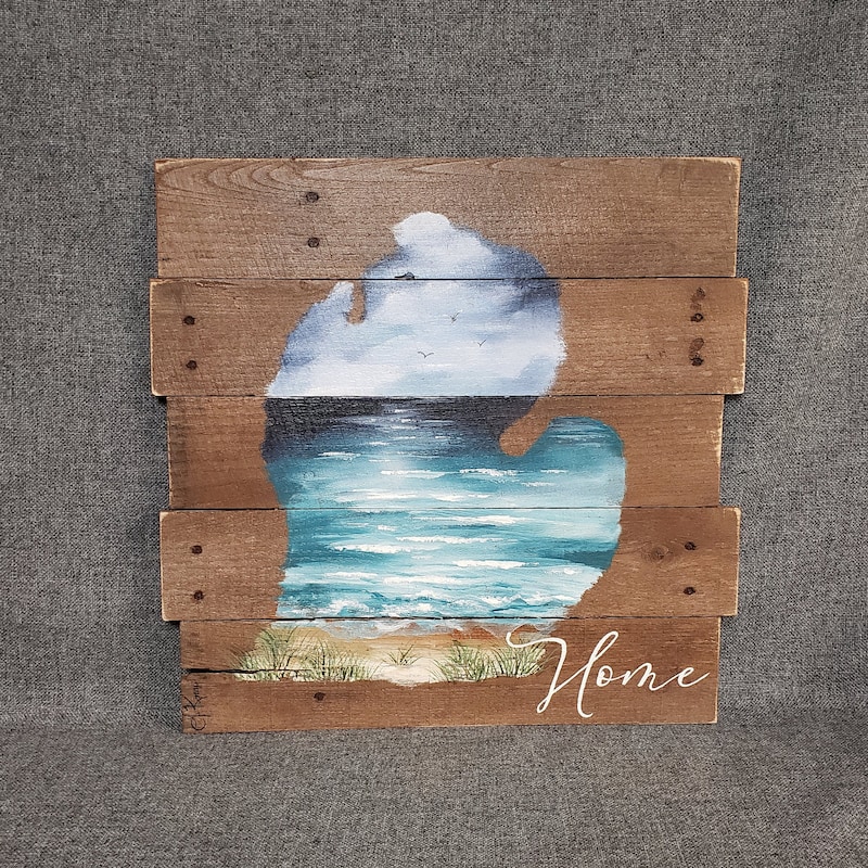 Michigan Home Sign - Etsy