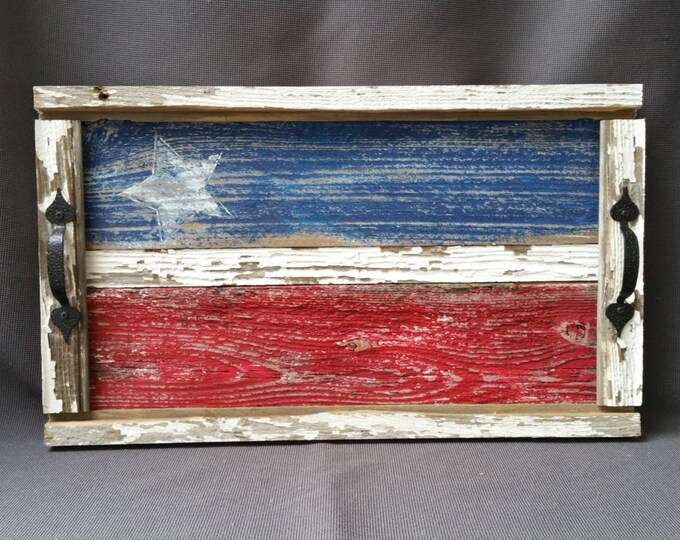 Red White and Blue Barn Wood Serving Tray Table Tray Red - Etsy