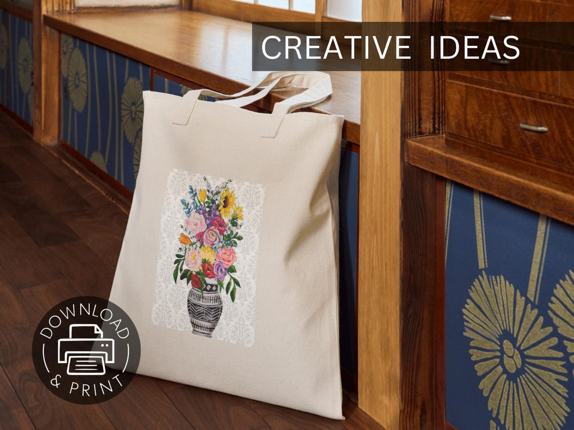 Printable Original Artwork for Crafts, Note & Greeting Cards, Instant ...