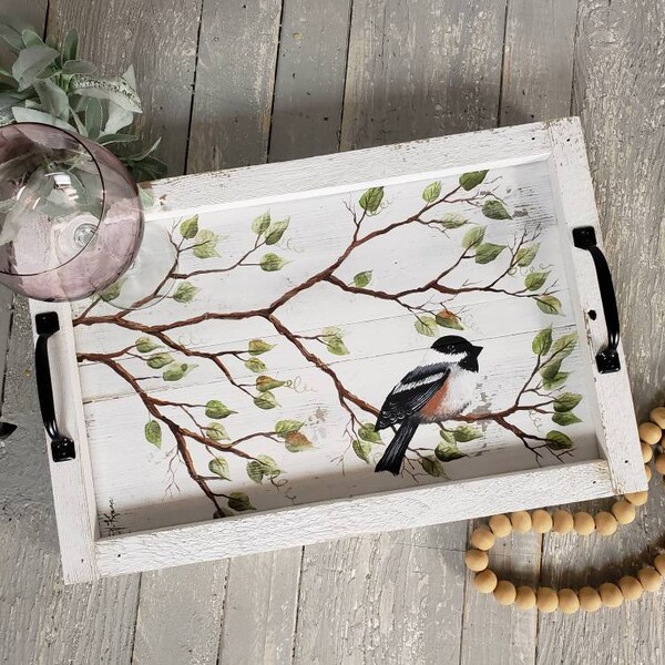 Distressed Wood Tray - Etsy