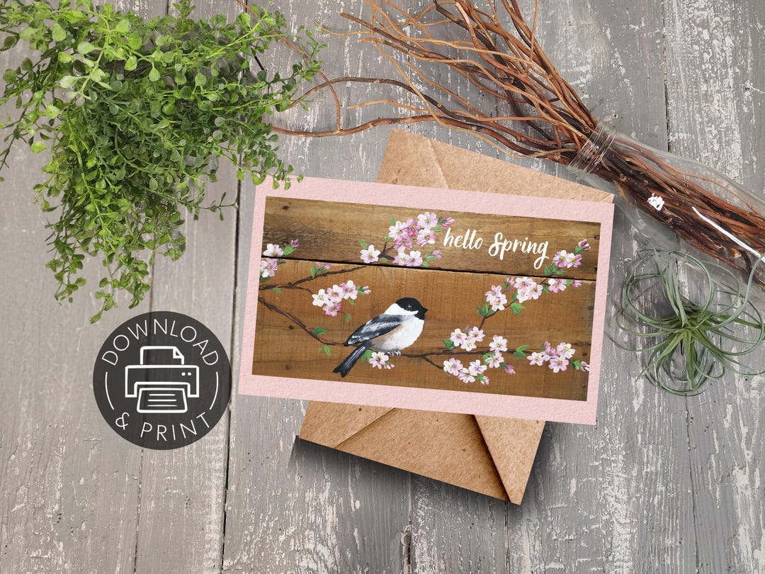 Printable Original Artwork for Crafts, Note & Greeting Cards, Instant ...