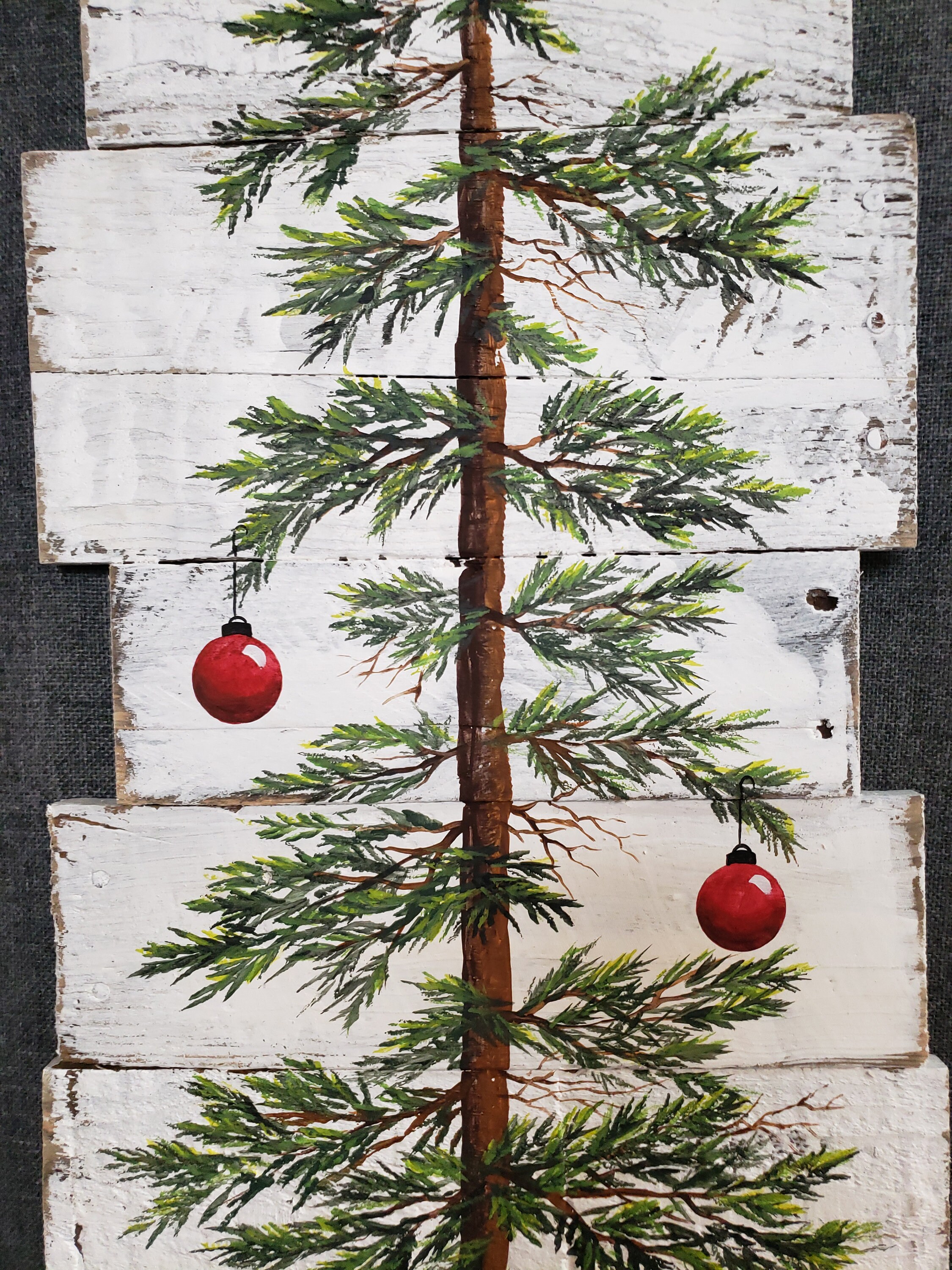 Christmas Tree Sign Merry Farmhouse Decor Christmas Painted - Etsy Canada