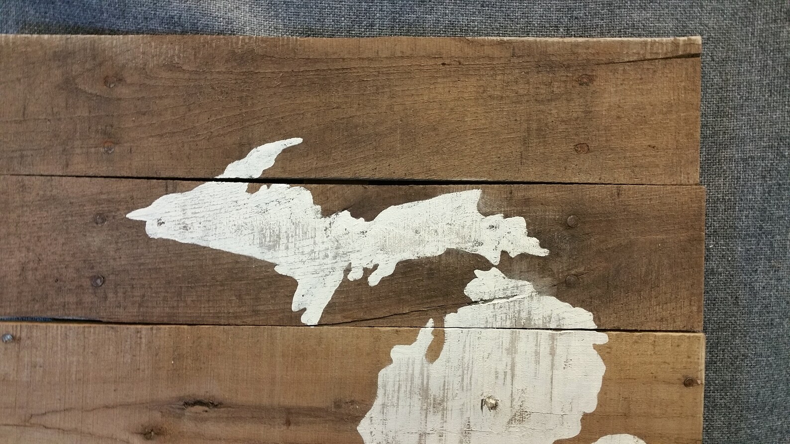 State of Michigan Pure Michigan Painting Reclaimed Wood - Etsy