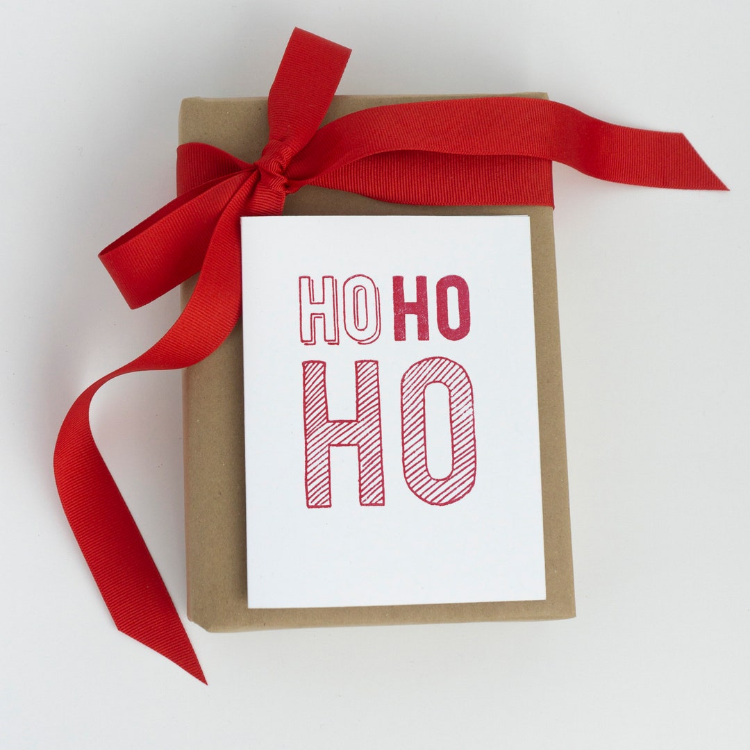 Ho Ho Ho Greeting Card - Etsy