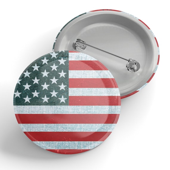 American Flag Button - Etsy