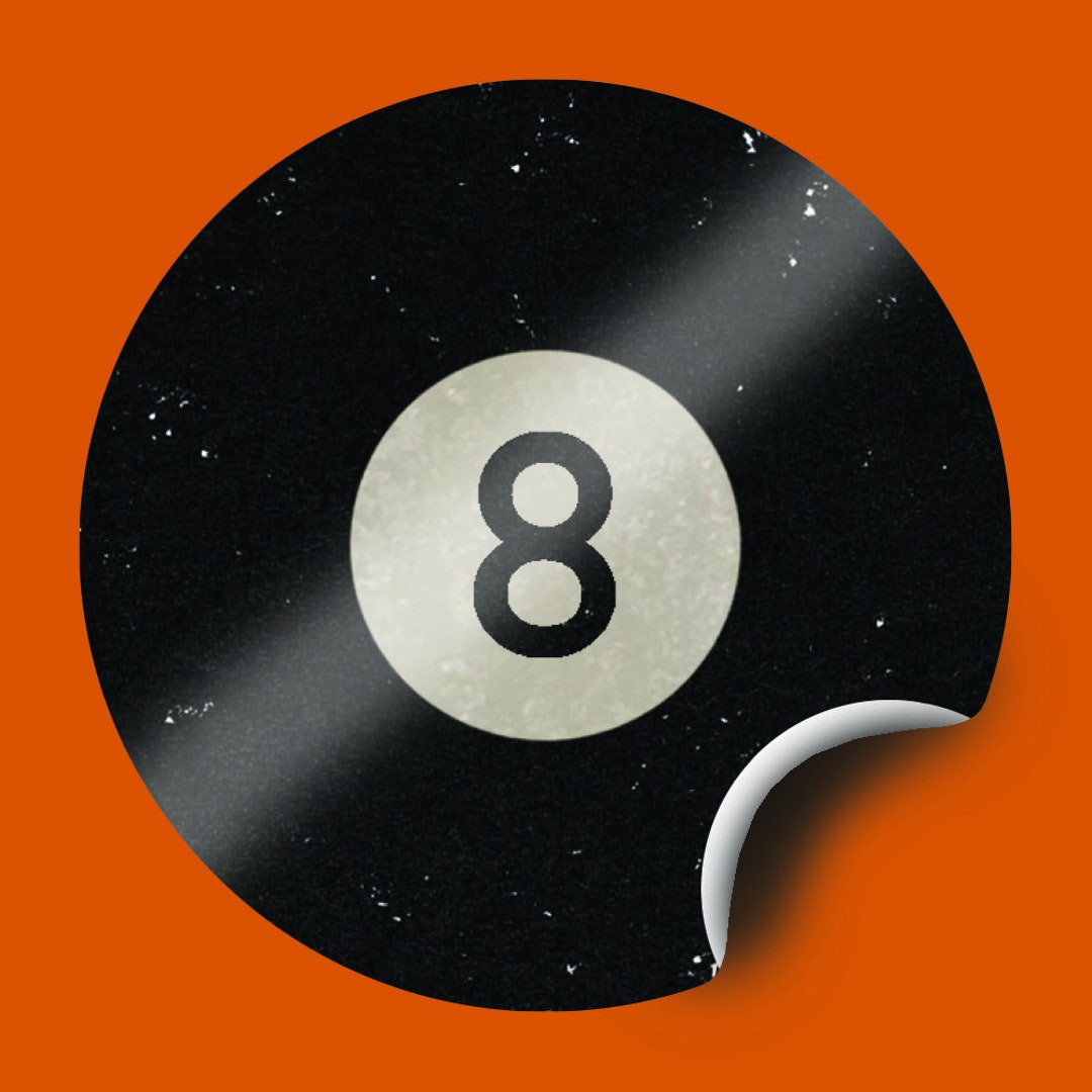 Eight Ball Sticker - Etsy