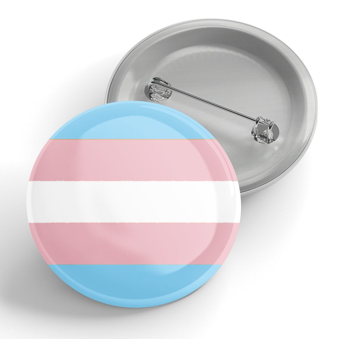 Transgender Flag Button - Etsy