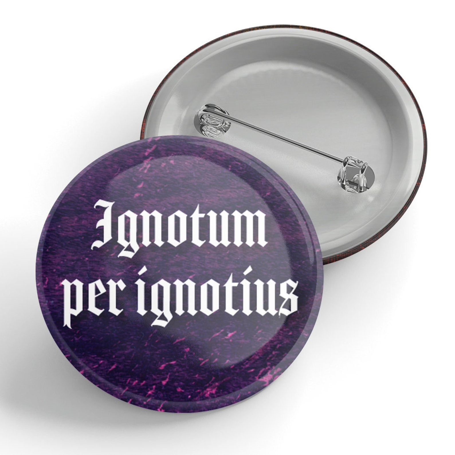 Ignotum per Ignotius the Unknown by the More Unknown Button - Etsy