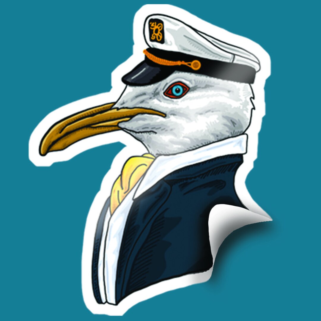 Yacht Captain Sticker - Etsy
