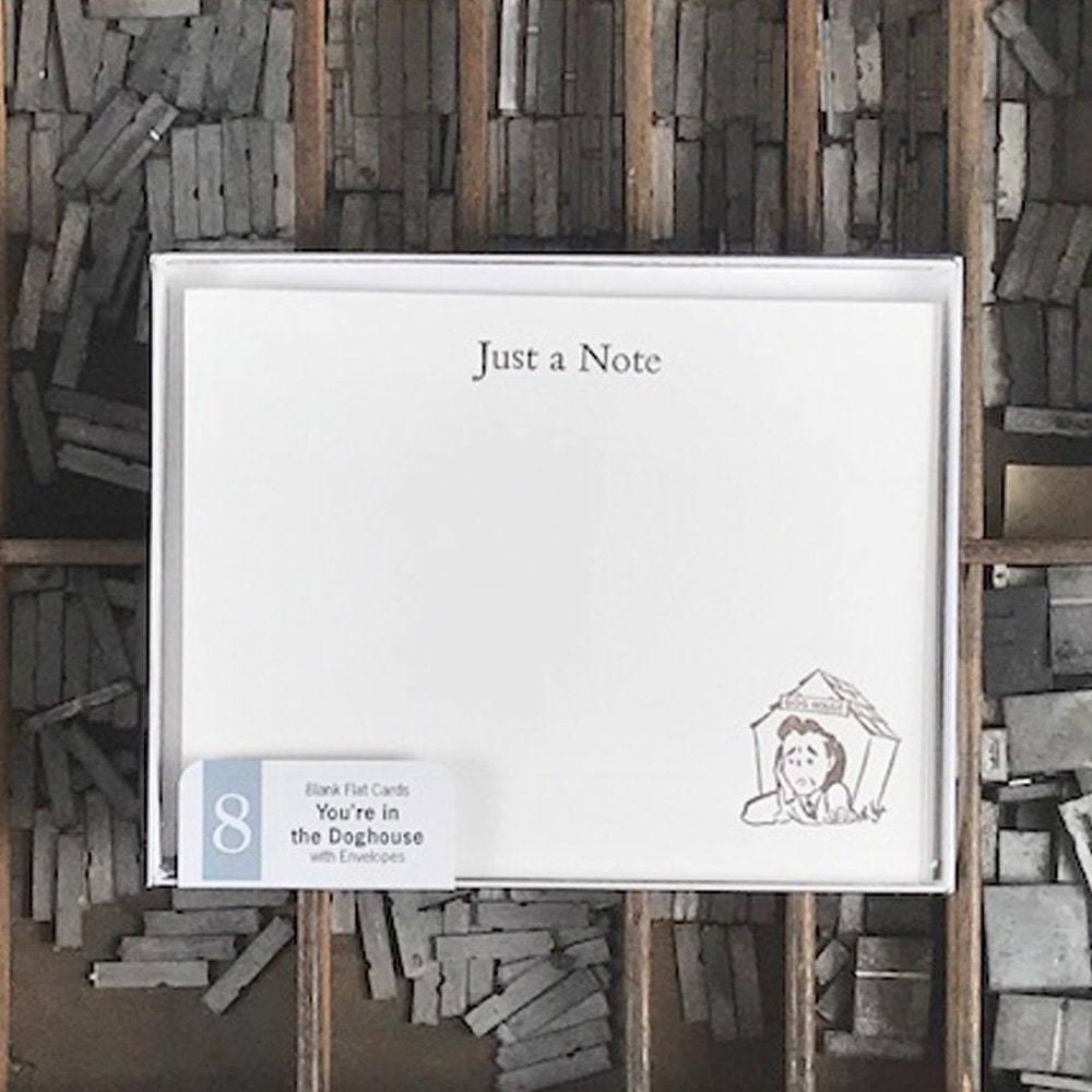 Just a Note You're in the Doghouse - Etsy Norway
