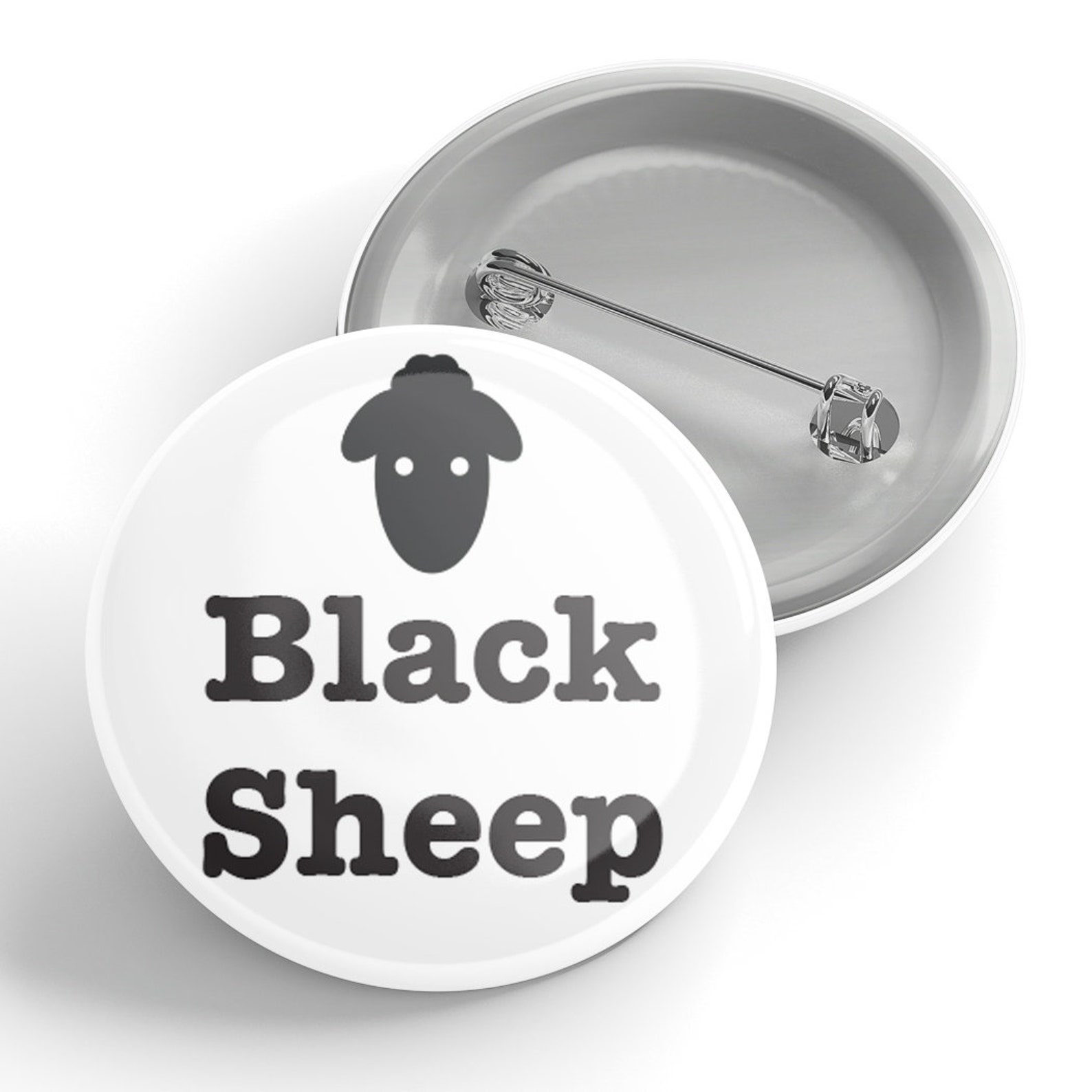 Black Sheep Button - Etsy