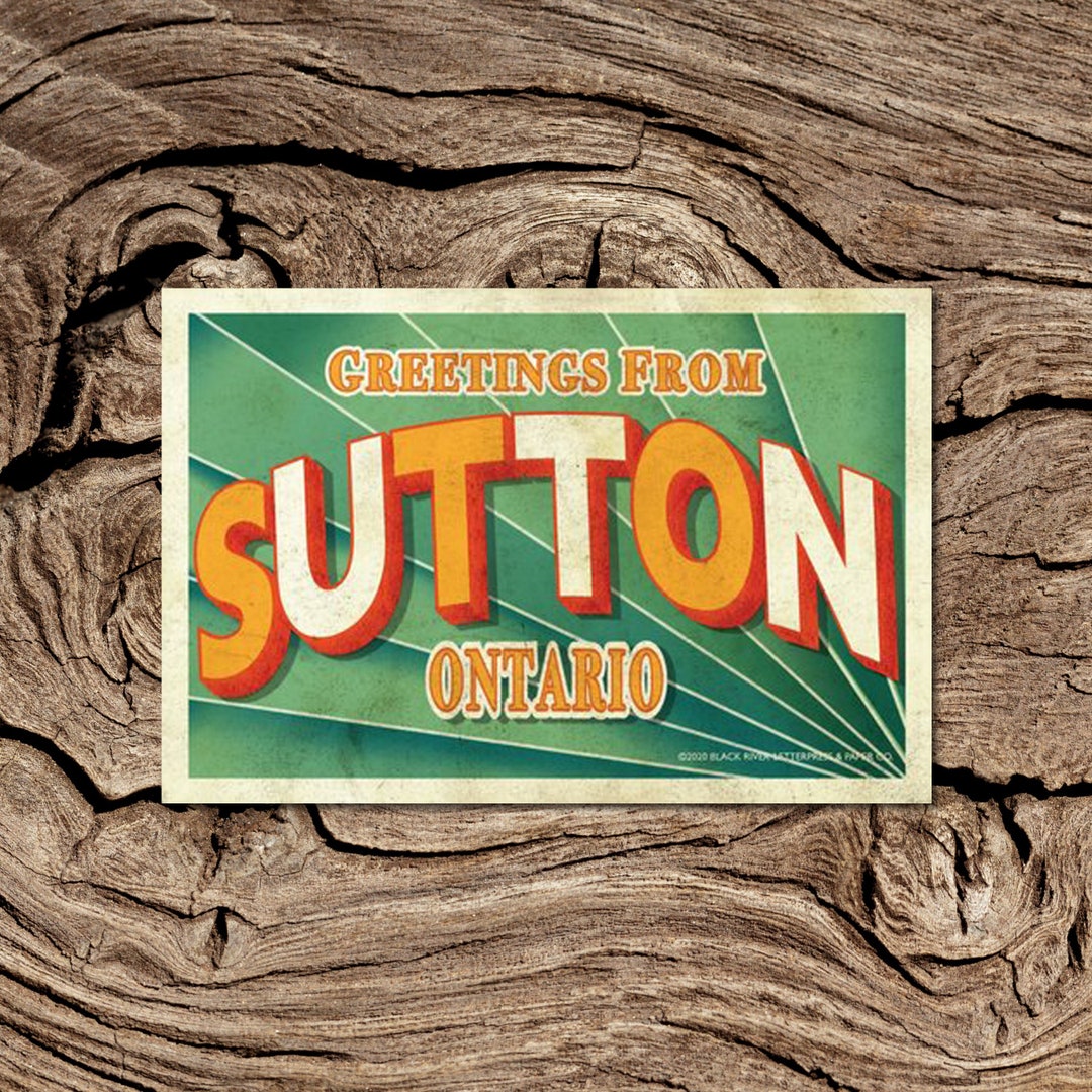 Greetings From Sutton Ontario Postcard - Etsy
