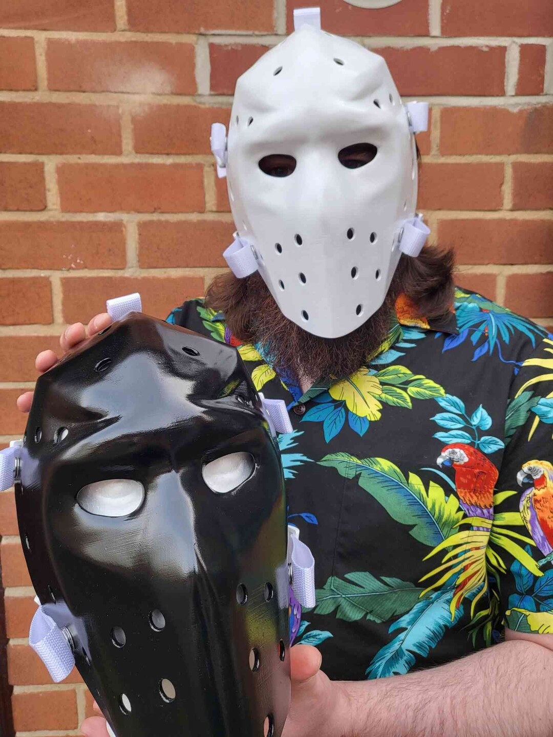 White Heat 1995 Inspired Hockey Mask - Finished Cosplay Mask Ready to ...