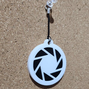 Portal Inspired Aperture Science Logo Keychain 3D Printed Charm - Etsy