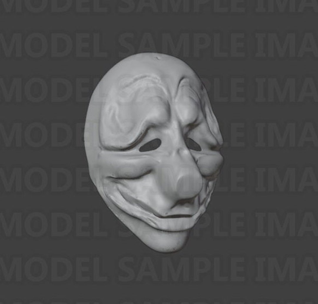 Payday the Heist Hoxton Mask STL File - Etsy
