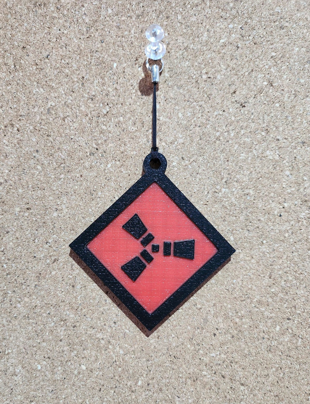 Rust Inspired Logo Keychain 3D Printed Charm - Etsy