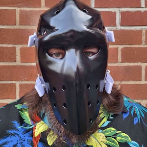 Black Heat 1995 Inspired Hockey Mask - Finished Cosplay Mask Ready to ...