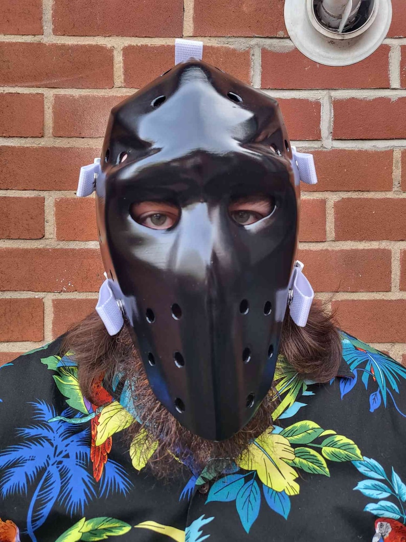 Black Heat 1995 Inspired Hockey Mask Finished Cosplay Mask Ready to ...
