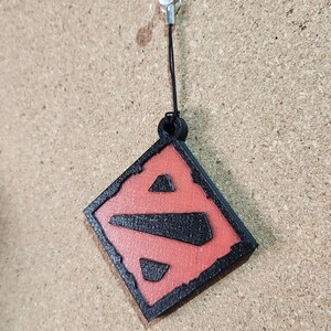 Dota 2 Inspired Logo Keychain 3D Printed Charm - Etsy