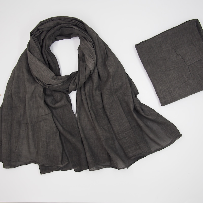 Grey Scarf - Etsy