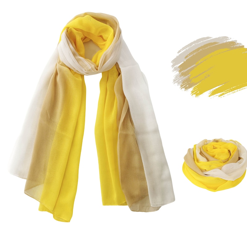 Yellow Head Scarf - Etsy