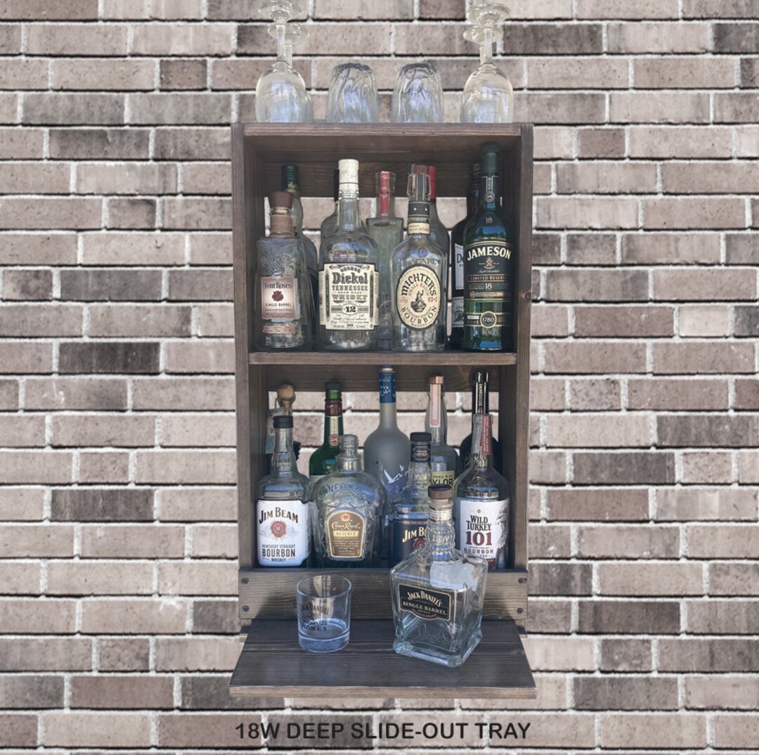 18 W X 31 T deep slide-out Double Decker Murphy style Bar. 7.0 D Slide ...