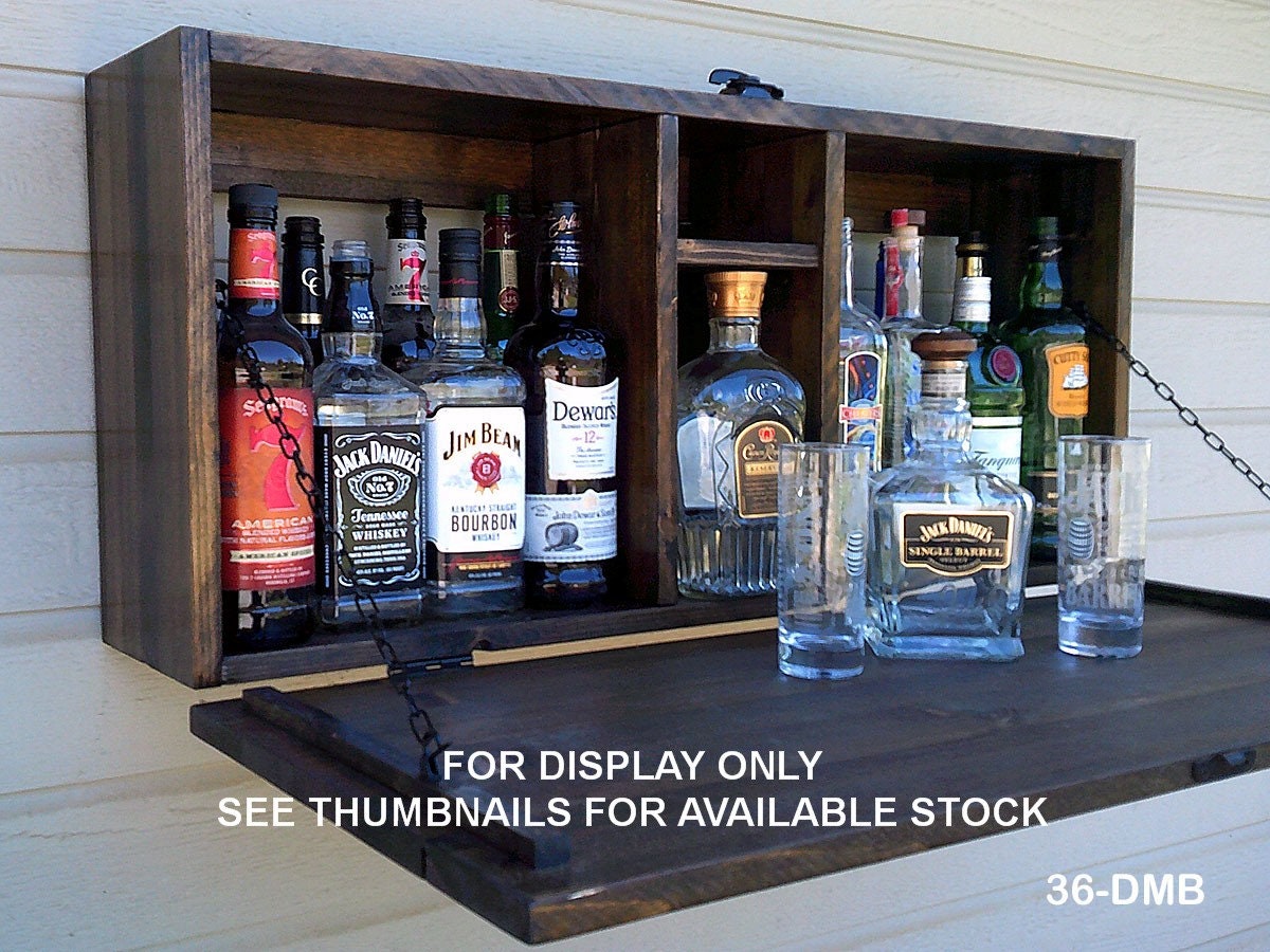 36 W deep Rustic Murphy Wall Bar With - Etsy