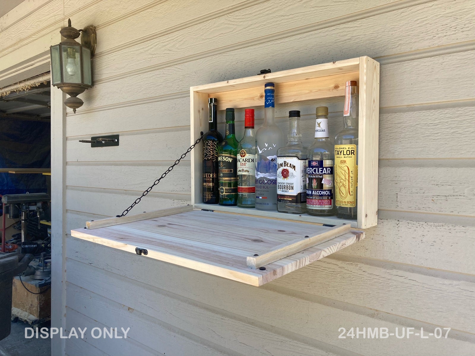 24 W LOCKABLE Unfinished Rustic Murphy Bar/accepts Pour - Etsy