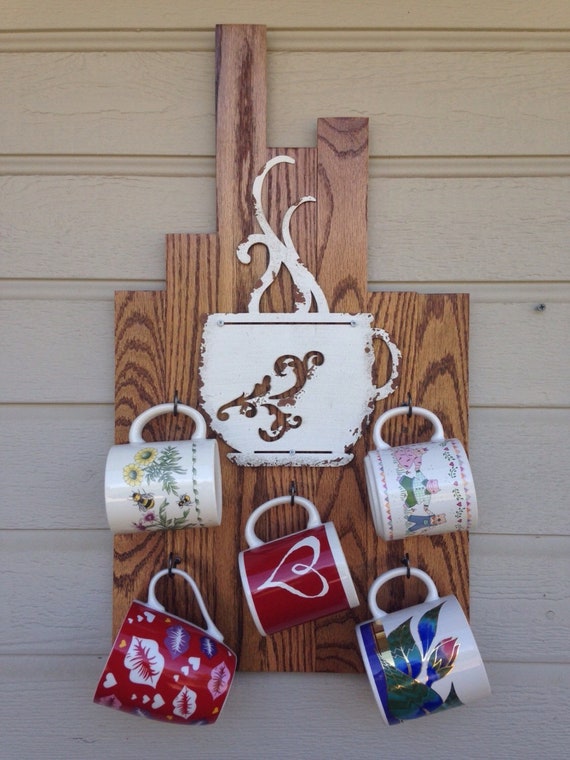 Unique Freeform Coffee Cup/key Holder Upcycled Reclaimed 2 - Etsy