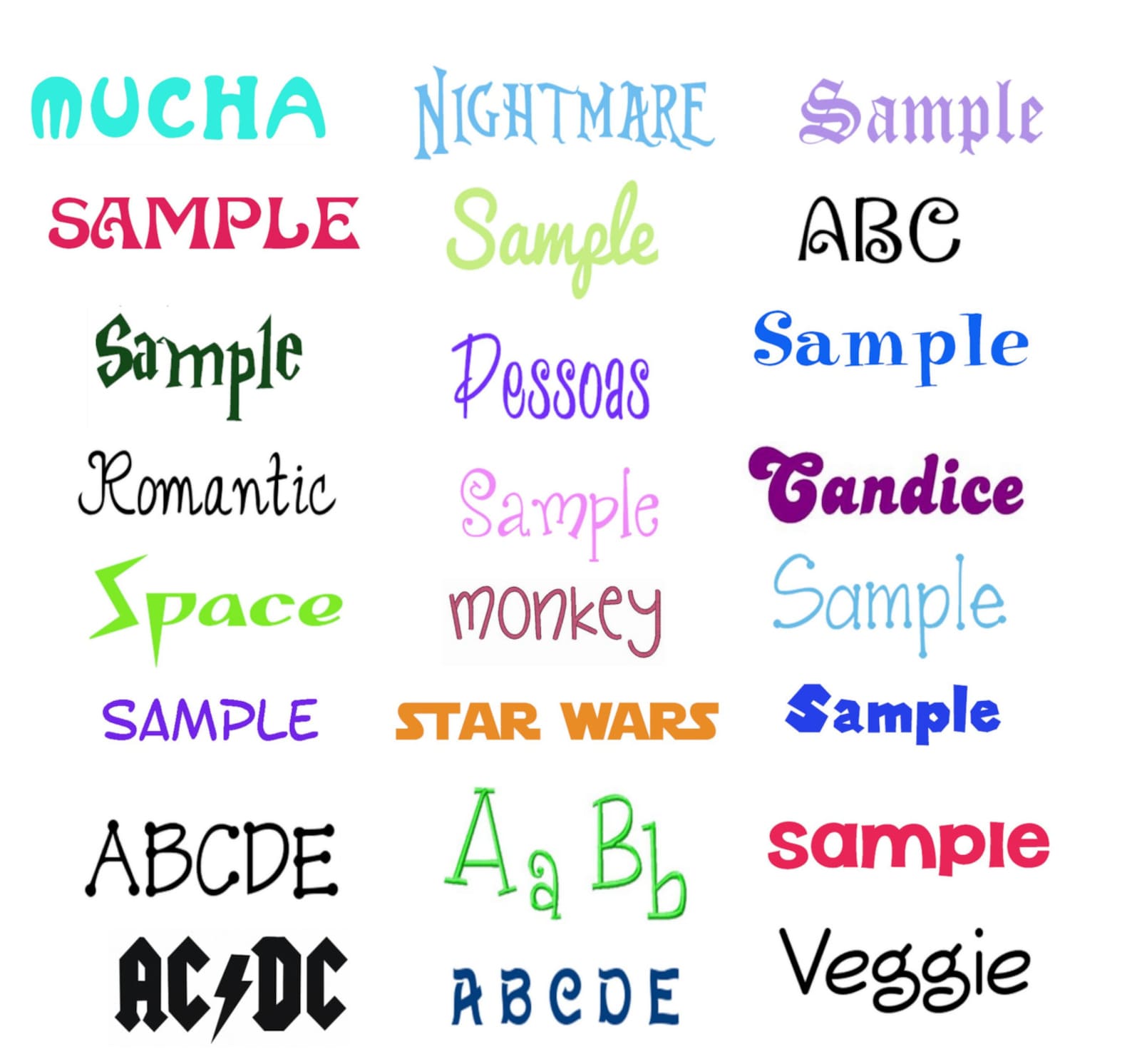 FONT ALPHABET LETTERS (dst) Designs Pack for Embroidery Machine ...