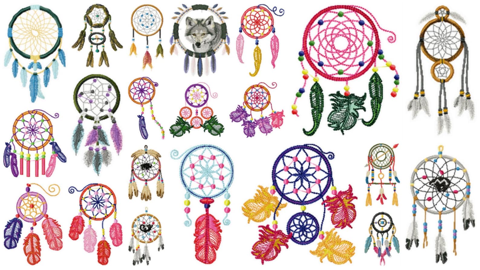 DREAM CATCHER Designs for Embroidery Machine, Instant Download - Etsy