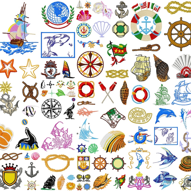 Nautical Embroidery - Etsy