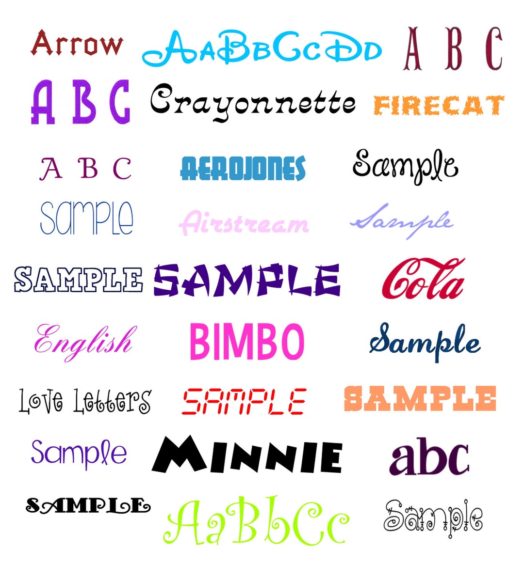 FONT ALPHABET LETTERS (vp3) Designs Pack for Embroidery Machine ...